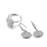 China Shield Studs II 925 Silver CZ Earrings 5.04g with Protective Design and Multiple Plating Options for sale