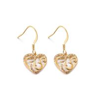 China Gold Plated 925 Silver CZ Earrings Dior Cubic Zirconia Dangle Drop Earrings for sale
