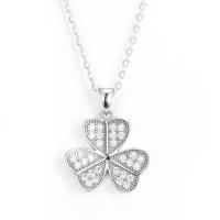 China 925 Sterling Silver Leaf Shape Pendant PVD Plating Tffany Pendant Necklace for sale