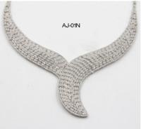 China Y 925 Sterling Silver Name Necklace 32g with 21K Gold Plating - Customizable Luxury Choker Jewelry for sale