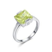 China Princess Cut 925 Silver Diamond Ring with 10mm Amethyst and 1.16g Stone Weight - AAA Cubic Zirconia for sale