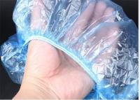 China Long Hair Disposable Head Cover Easy Fit Hospital Consumbles Blue Color High Sanitation for sale