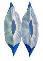 China Anti Virus Blue Plastic Shoe Covers PP CPE Material Economical Health Care for sale