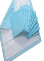 China Breathable  Disposable Mattress Protector Blue Color High Water Absorbent for sale