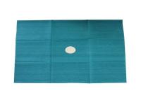 China Laparotomy  Disposable Surgical Drapes 75x80 Cm Blue Color Paper Material for sale