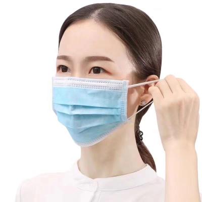 China Perfect Disposable Dust Mouth Mask Non Woven 3 Layer Face Mask  Antibacterial for sale