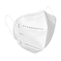 China Comfortable FFP2 Respirator Mask Vertical Fold Flat Antivirus N95 Disposable Mask for sale