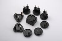 China AC DC 5V 1A Interchangeable Power Adapter AU EU UK KR Plugs for sale