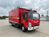 China QC90 Apparatus Isuzu Commercial Fire Trucks Rescue 3 Person Red Colour for sale