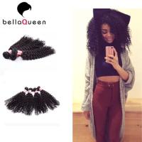 China Girl use Tangle-Free European Curly Human Hair extension Can be Dyed for sale