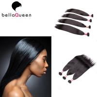China Indian Natural Color Bohemian Straight Human Hair Weave for Black Women for sale
