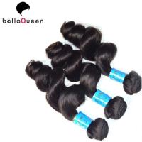 China 10 inch - 30 inch Curly Mongolian Hair Extensions , Loose Wave Human Hair Weave for sale