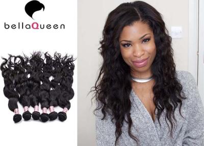 China Double Drawn Natural Black Water Wave Hair Extensions Without Chemical for sale