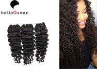 China Deep Wave Extension Raw Unprocessed Grade 7A Virgin Hair Weaving for sale