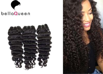 China Deep Wave Extension Raw Unprocessed Grade 7A Virgin Hair Weaving for sale