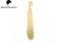 China Straight 100g 613 Golden Blonde Clip In Human Hair Extension With Pure Color for sale