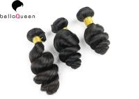 China 3 Bundles / 300g Indian Virgin Hair Loose Wave Hair Extension Human Hair Weaves for sale