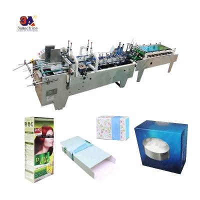 China Video outgoing-inspection Provided Mini Box Folder Gluer Machine for Small Box Folding for sale