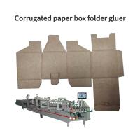 China CQT-800A Folder Gluer for Corrugated Cardboard Box Pasting 250g-650g 380V 7KW for sale