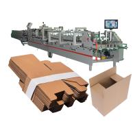 China CQT-800A Folder Gluer for Corrugated Cardboard Box Pasting 250g-650g 380V 7KW for sale