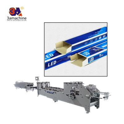 China Long Lamp Box Automatic Folder Gluer with 12*0.9*1.3m Size and Easy Operation for sale