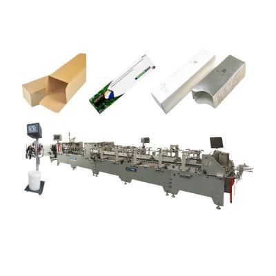 China Automatic Folder Gluer Machine 850mm for Hard Cover Book Making with Water Soluble Cold Glue 350m/min for sale