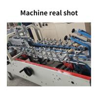 China Box Folding and Gluing Machine with 380V Voltage Box Unfolded Size width 120mm-500mm for sale