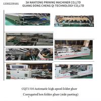 China CQT1500 Corrugated Box Folder Gluer Side Pasting for Speed Automatic Folding and Gluing for sale