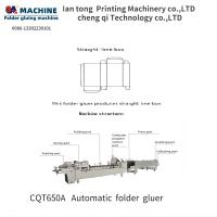 China CQT650A Automatic Folder Gluer Machine 650mm for Paperboard Box Side Gluing for sale