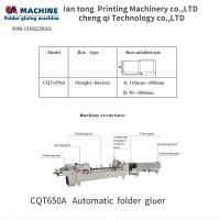 China CQT650A Automatic Folder Gluer Machine 650mm for Paperboard Box Side Gluing for sale