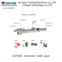 China CQT650A Automatic Folder Gluer Machine 650mm for Paperboard Box Side Gluing for sale