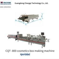 China Upgrade Your Packaging Process with CQT-800 Pre-Folded Cosmetics Box Making Machine for sale