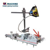 China Long Service Life Automatic Box Folding Gluing Machine Accessories Box Pasting Machine for sale