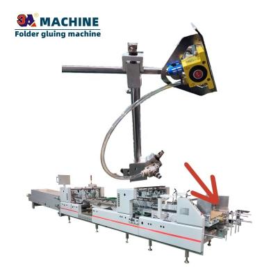 China Long Service Life Automatic Box Folding Gluing Machine Accessories Box Pasting Machine for sale