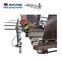 China Long Service Life Automatic Box Folding Gluing Machine Accessories Box Pasting Machine for sale
