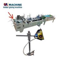 China Long Service Life Automatic Box Folding Gluing Machine Accessories Box Pasting Machine for sale
