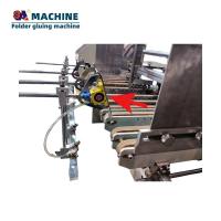 China Long Service Life Automatic Box Folding Gluing Machine Accessories Box Pasting Machine for sale