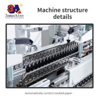 China PLC Core Components 3a Pasting Machine corrugated box pasting machinfolder glu machine for sale