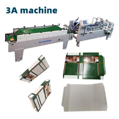 China Automatic Carton Folder Gluer Machine 580D 40cm High Speed Flexo Printer Video Feedback for sale