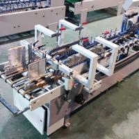 China Automatic Carton Folder Gluer Machine 580D 40cm High Speed Flexo Printer Video Feedback for sale