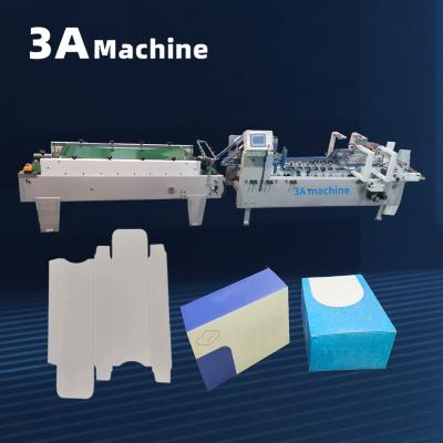 China 4-corner-box-folder-gluer zh700d folder gluer 1pe Mechanical Driven Weight 1200KG for sale