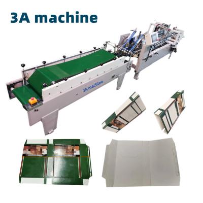 China ES25 Folder Gluer for Nespresso Box Packaging 70mm-400mm Unfolded Size Carton Box for sale