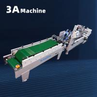 China 3A PLC Auto Lock Bottom Folder Gluer Machine for Presentation Folder 580mm for sale