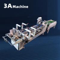 China 3A PLC Auto Lock Bottom Folder Gluer Machine for Presentation Folder 580mm for sale