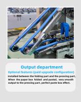 China 1200 KG Mechanical Driven Fully Automatic Folder Gluer Machine for Cigarette Box 580 Type for sale