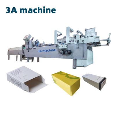 China 4.5KW Automatic Corrugated Carton Folder Gluer for French Fries Box Packaging Solution for sale