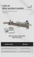 China Paper Folder Machine Cold Glue Machine for Boxes 3ACQ*580D at Manufacturing Plant for sale