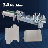 China PLC Control Automatic Box Folding and Gluing Machine 380V 580D for 7-40cm Boxes for sale