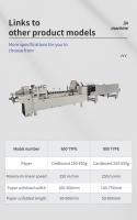 China PLC Control Automatic Box Folding and Gluing Machine 380V 580D for 7-40cm Boxes for sale