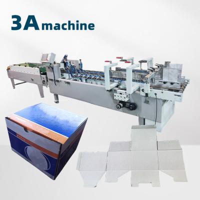 China 1100 Model Automatic 46 Corner Folder Gluer Press Semi Auto Folder Gluer Machine with PLC for sale